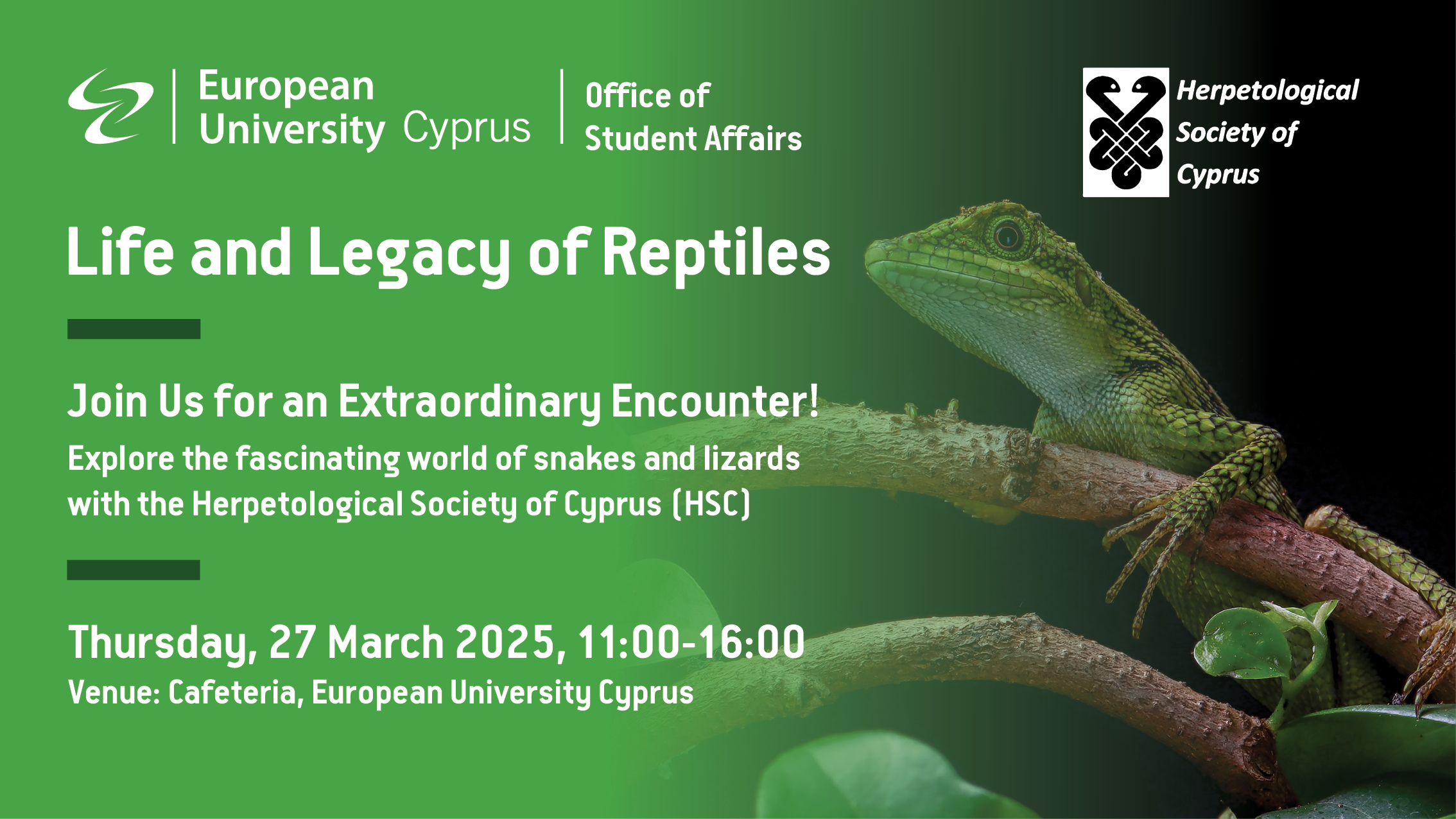 Life and Legacy of Reptiles - European University Cyprus